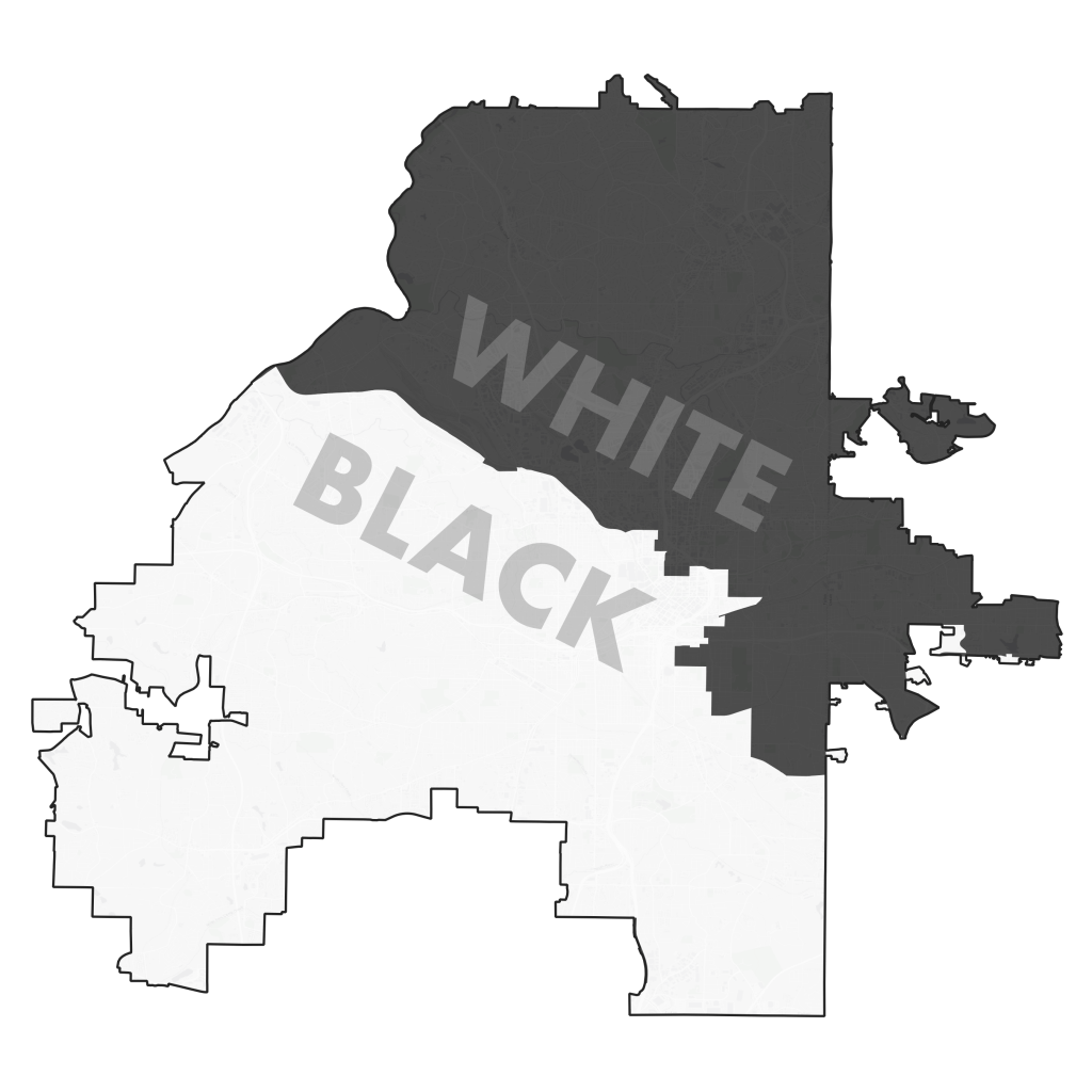 Atlanta Metro Area County Map