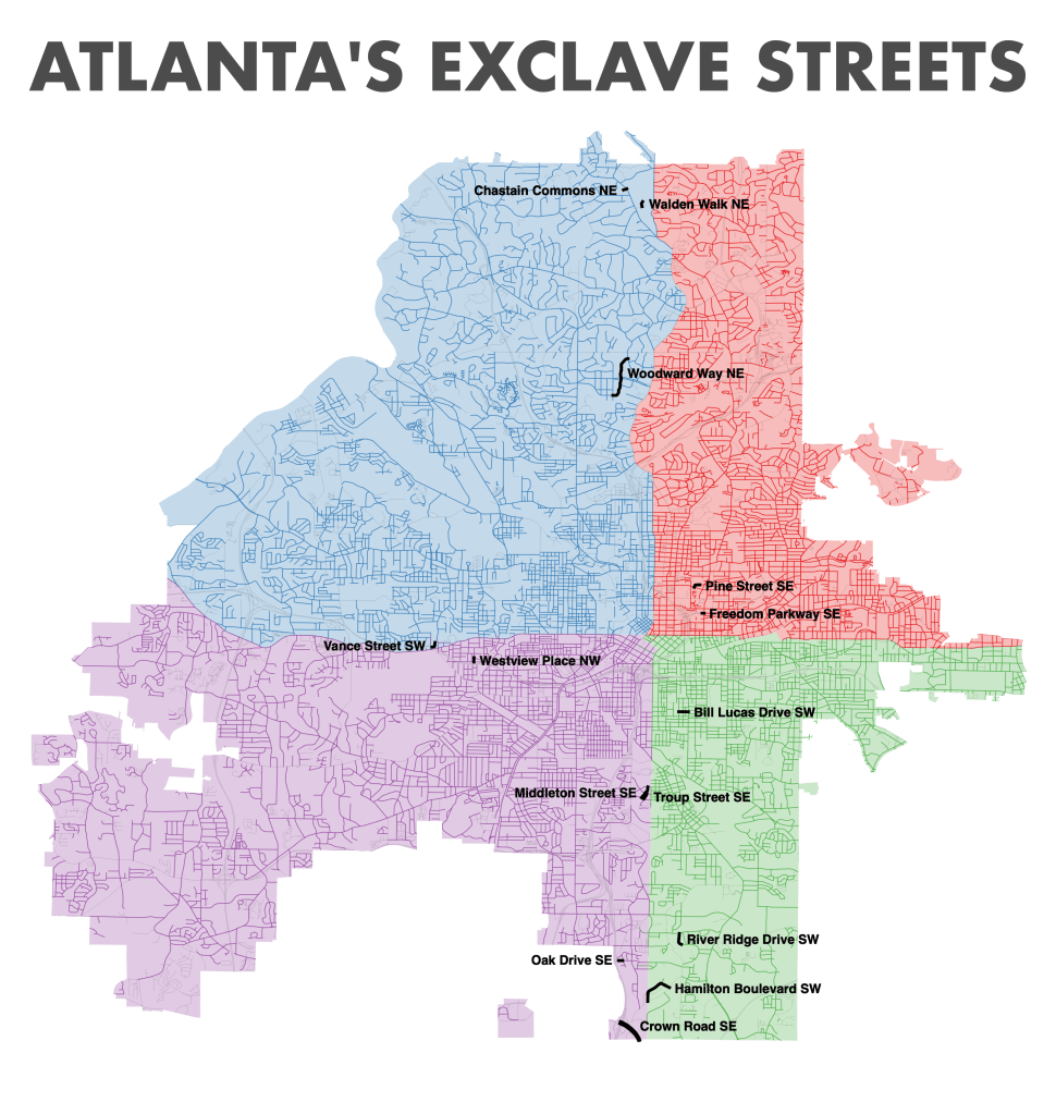 North Atlanta Cities Map Atlanta Georgia USA City Map